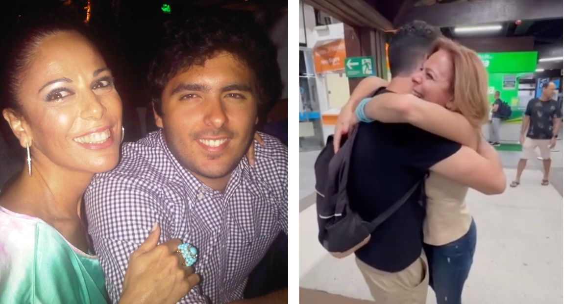 El emotivo reencuentro de Iliana Calabró con Nicolás, su hijo, después de tres años - Revista ...
