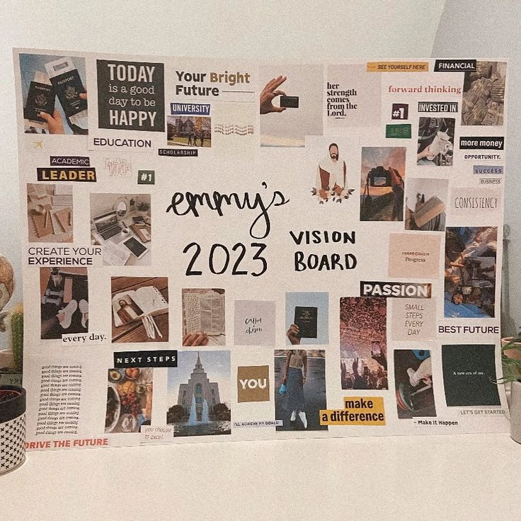 Qué es y cómo se hace el vision board para conseguir tus metas en 2024 ...