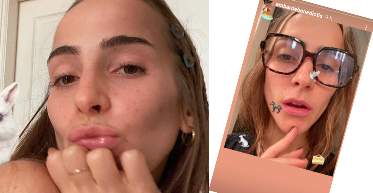 Ámbar de Benedictis marca tendencia con sus anteojos: eligió el modelo ...