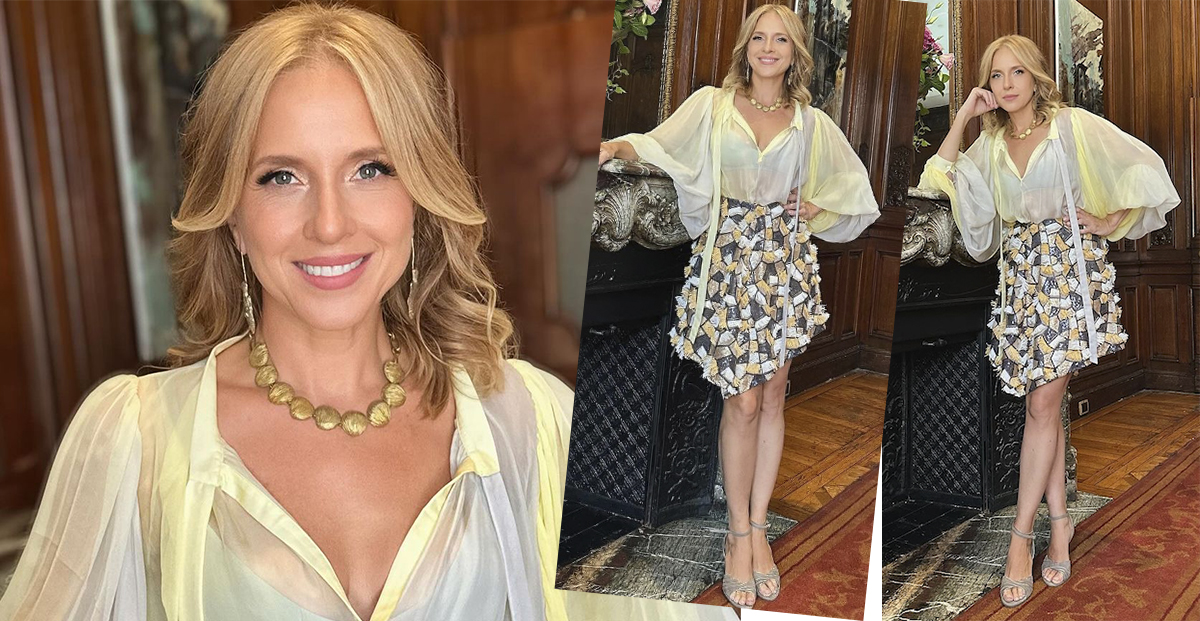 El look súper glamoroso de Carla Peterson en la presentación de ...