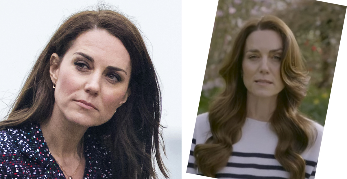 Pálida y a cara lavada, Kate Middleton se mostró más entera que nunca ...