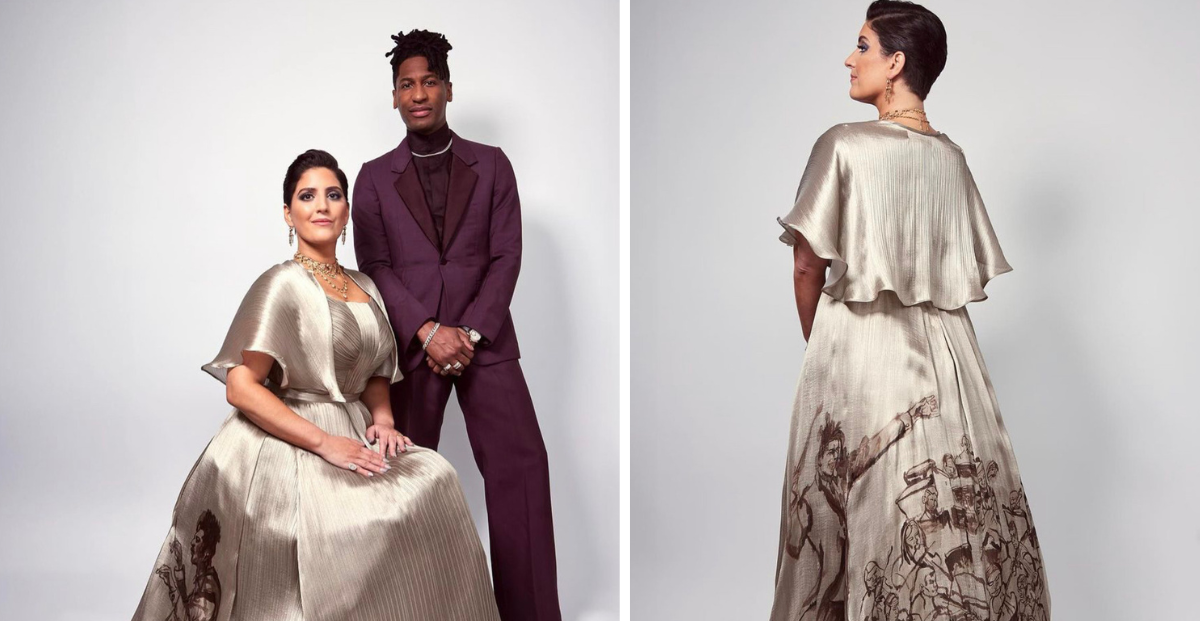 La guionista Suleika Jaouad usó el primer vestido diseñado por Angelina ...