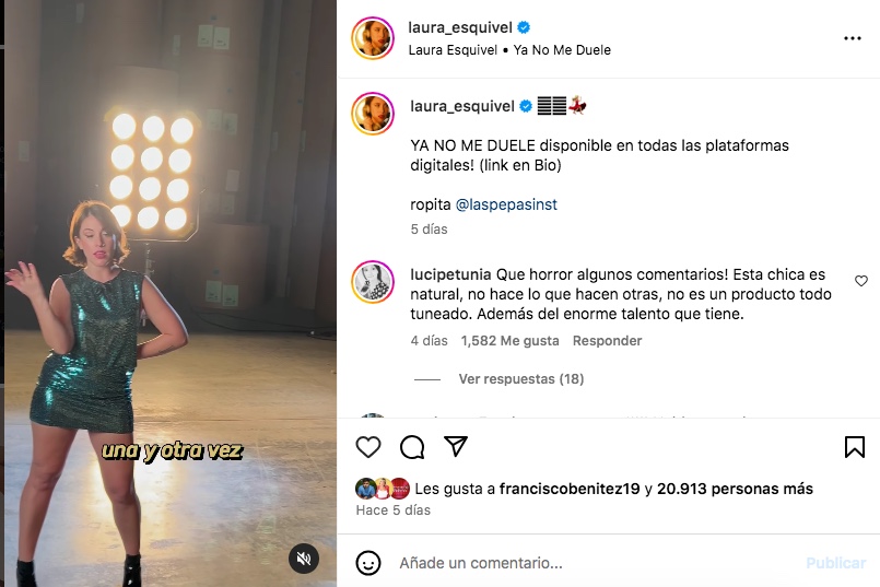 El descargo de Laura Esquivel tras recibir comentarios ofensivos