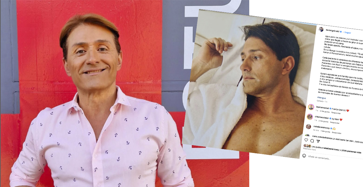 Daniel Gómez Rinaldi volvió a causar preocupación por su salud