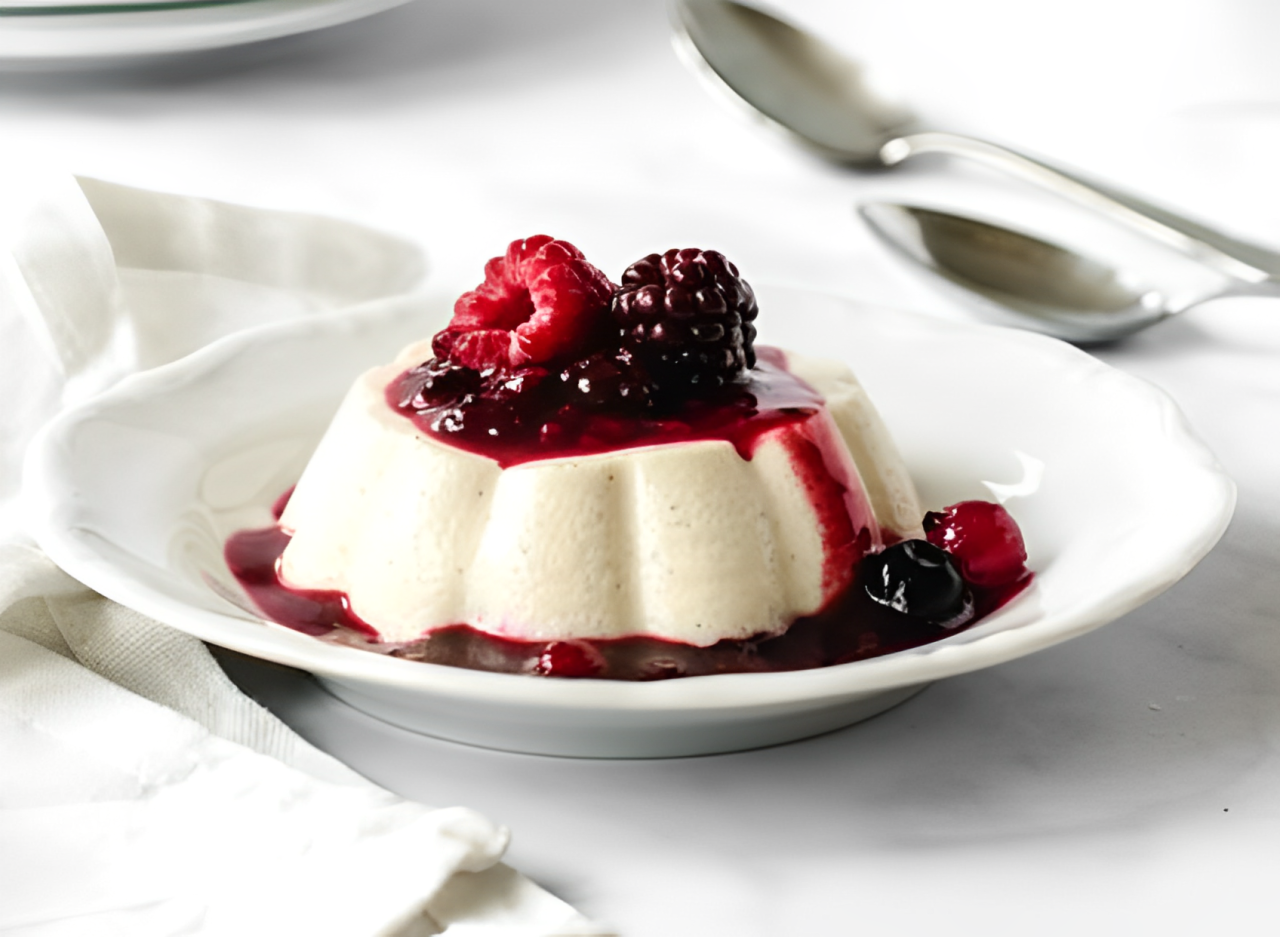Panna cotta de frutos rojos: receta