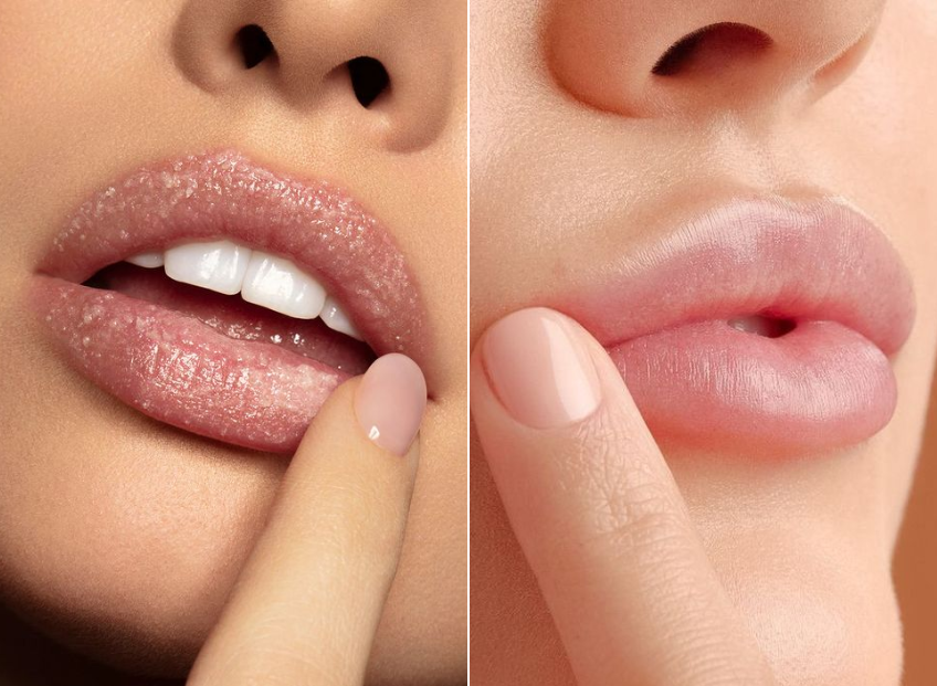 Exfoliar tus labios con ingredientes naturales