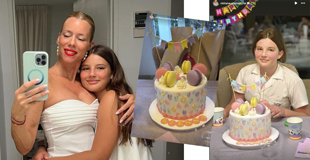 Sienna Cubero y su nueva fiesta de cumple organizada por Nicole
