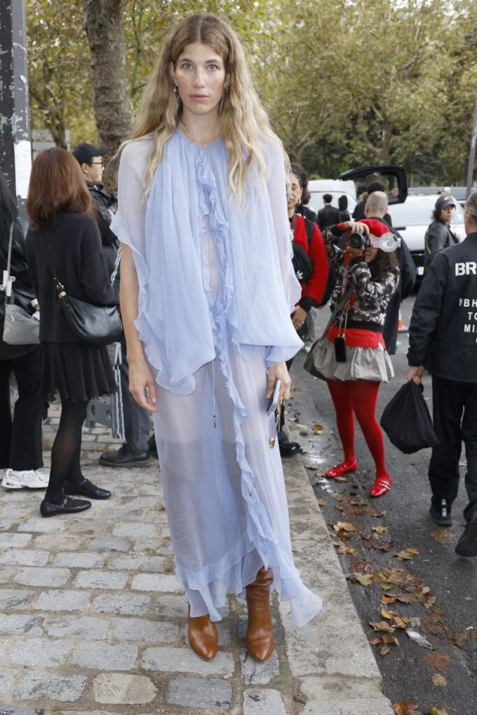Los looks más románticos del street style del desfile de Chloé