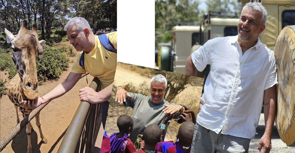 Mario Massaccesi viajó a África con su pareja: todas las fotos