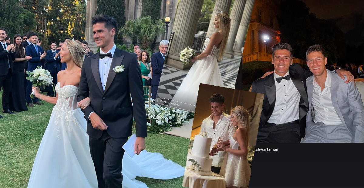 Boda del tenista Federico Coria y Flor Gómes: todas las fotos