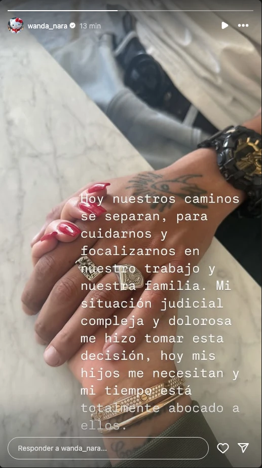 L-Gante y su cruda reacción al anuncio de Wanda Nara