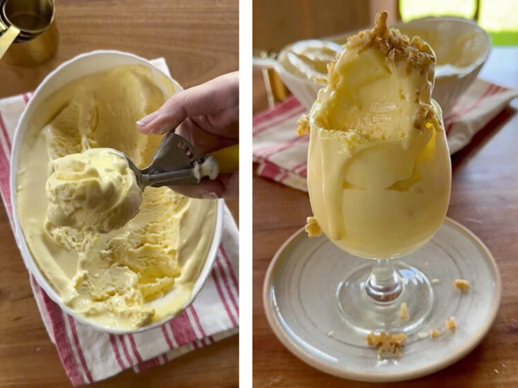 Cómo preparar helado de sambayón casero