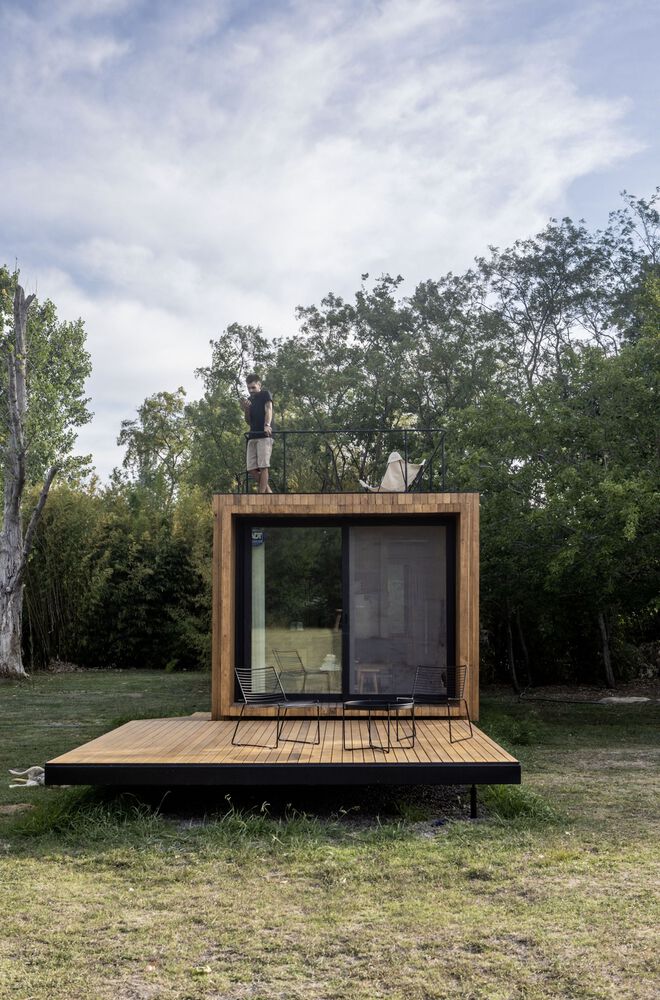 Una mini casa modular en City Bell que es pura inspiración