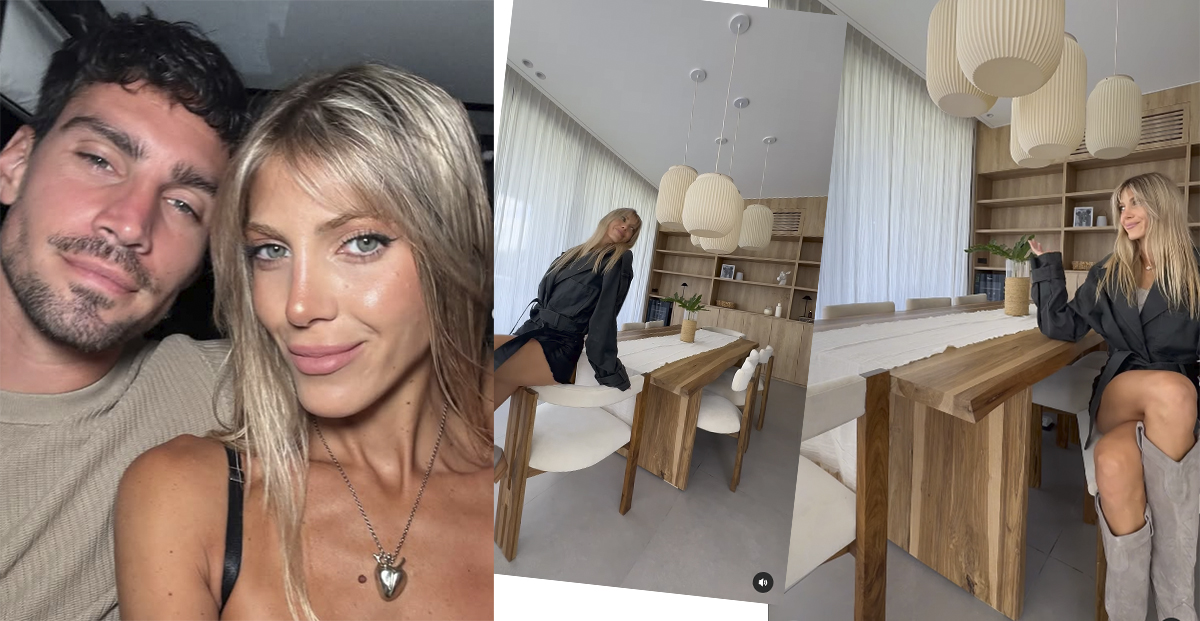 Así quedó el comedor de la casa nueva de Cande Ruggeri