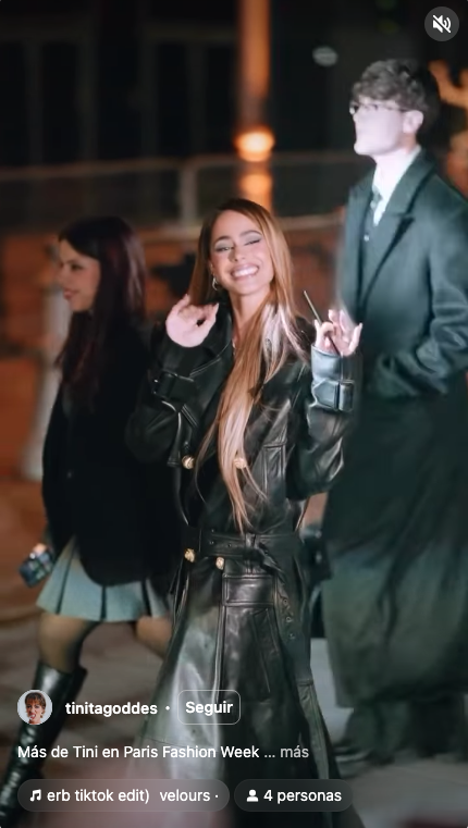 Tini Stoessel causó impacto en la Semana de la Moda de París
