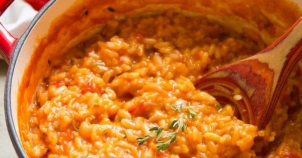 Risotto de tomate: una opción distinta para el Día del Padre
