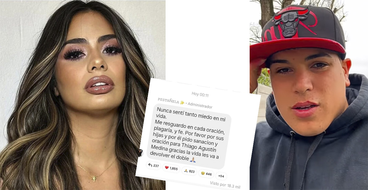 Daniela Celis confesó que siente miedo ante el cuadro de Thiago