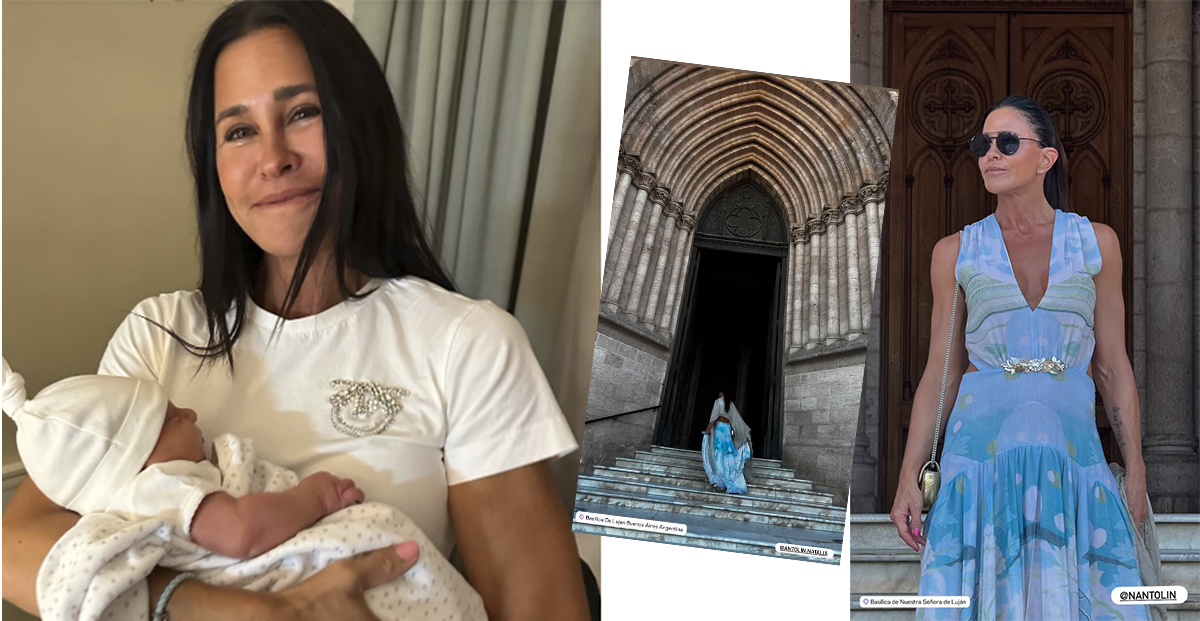 Bautismo de Faustino: así fue el look de Carolina Baldini