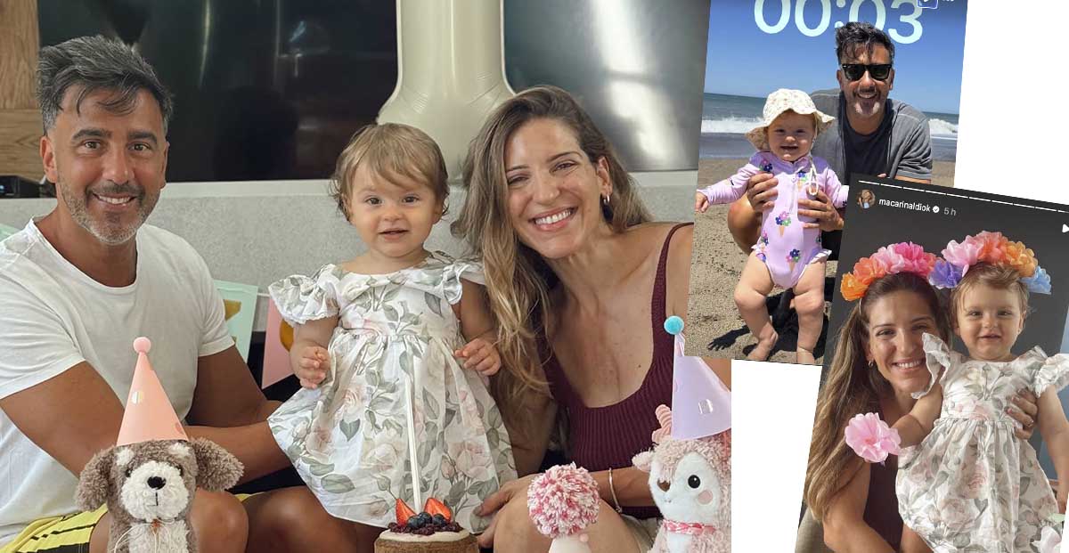 Así fue el primer cumple de la hija de Maca Rinaldi y Fede Hoppe
