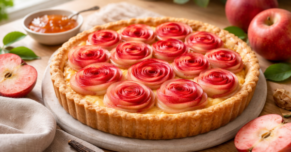 Tarta con manzanas Kissabel: cómo hacer la receta más linda del momento